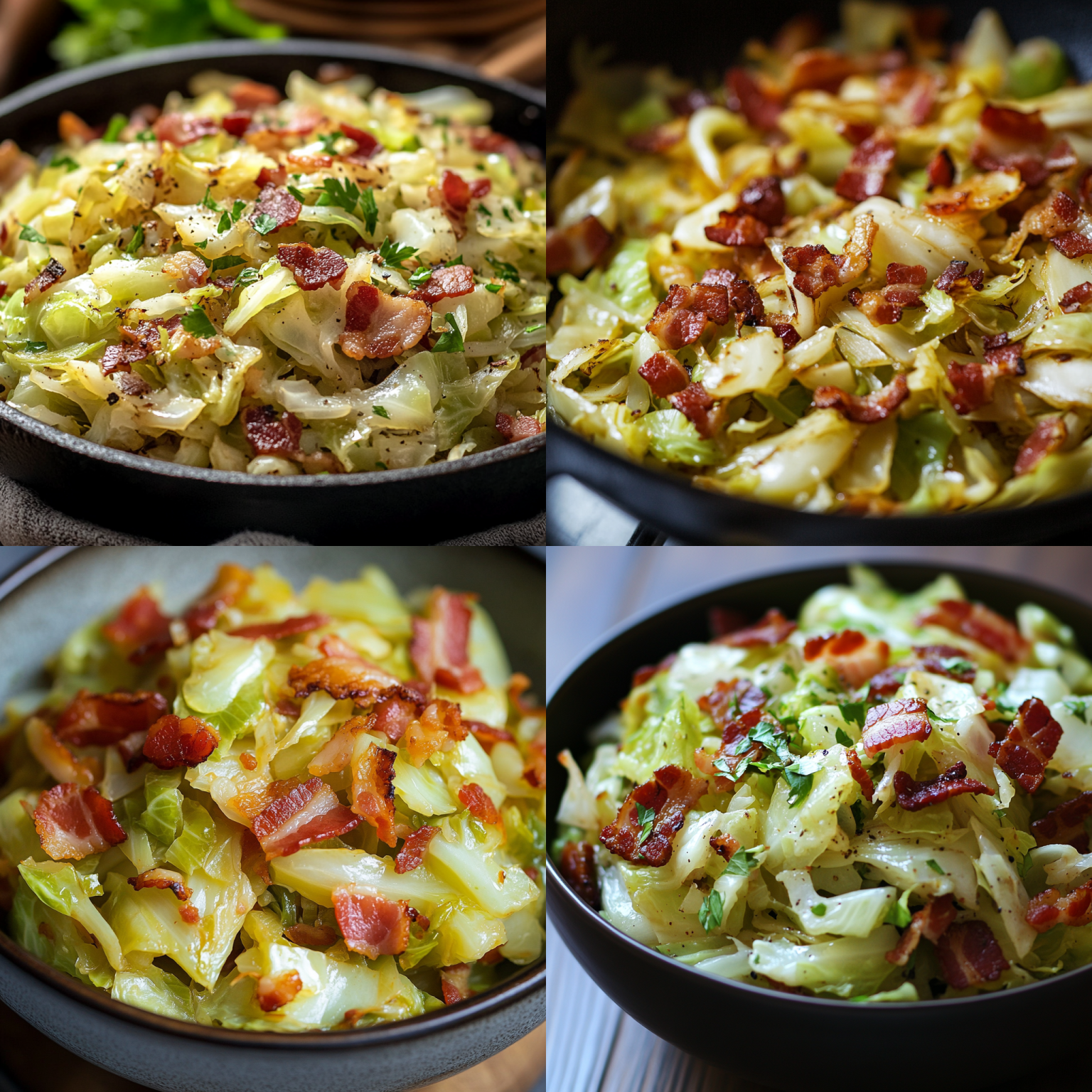 Sautéed Cabbage with Bacon – Anas Food