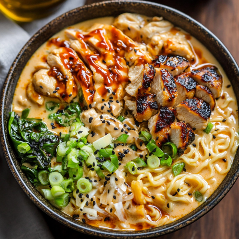 Spicy Chicken Ramen Bowl with Creamy Sauce – Anas Food